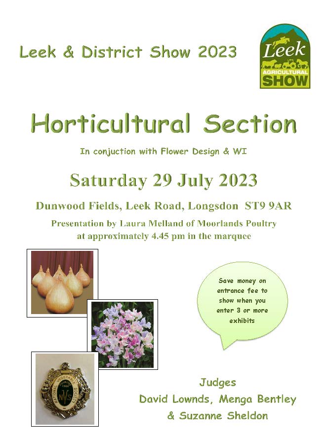 Horticultural Section - Leek & District Show